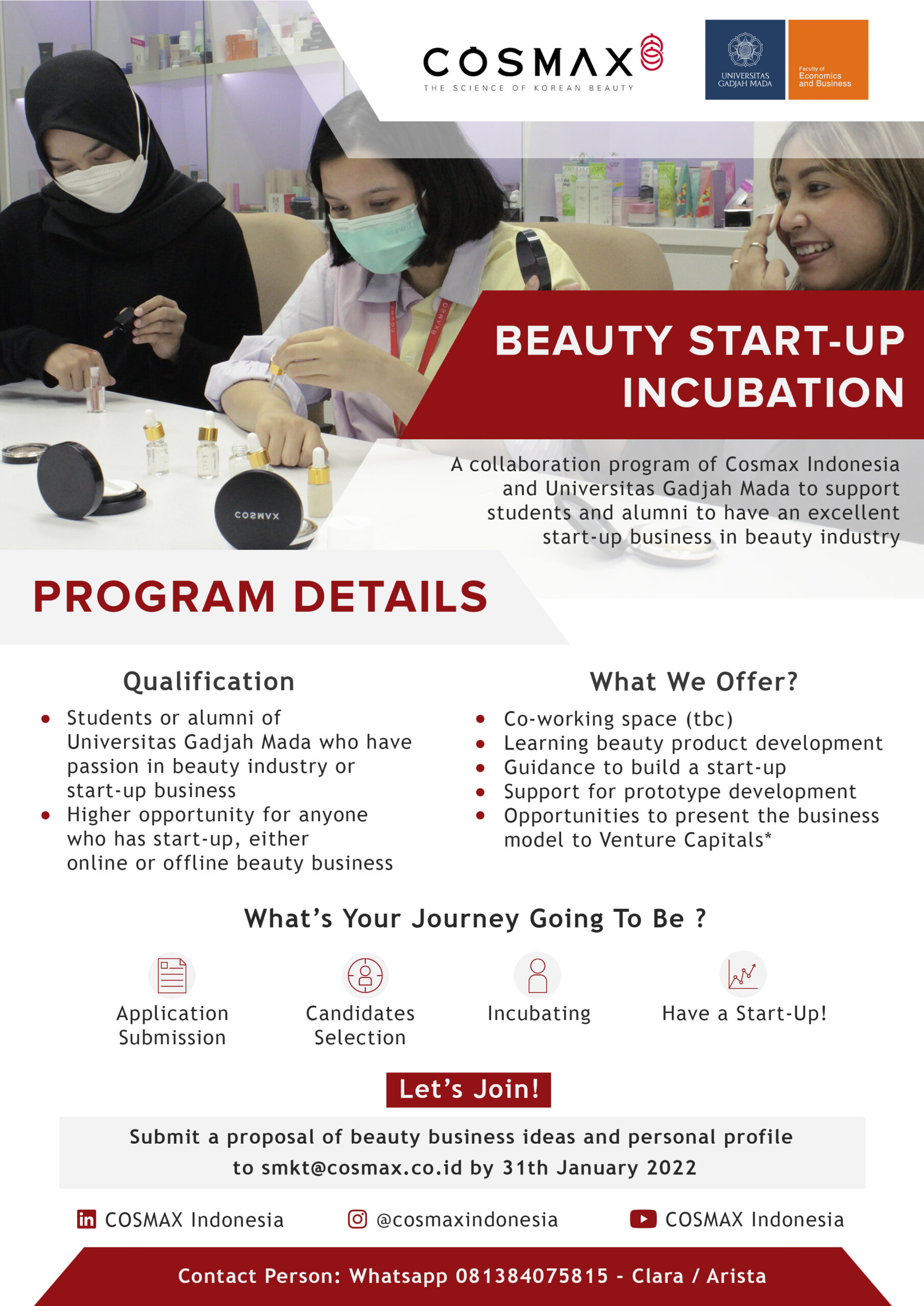 Beauty Startup Incubation: Program Kolaboratif Cosmax Indonesia